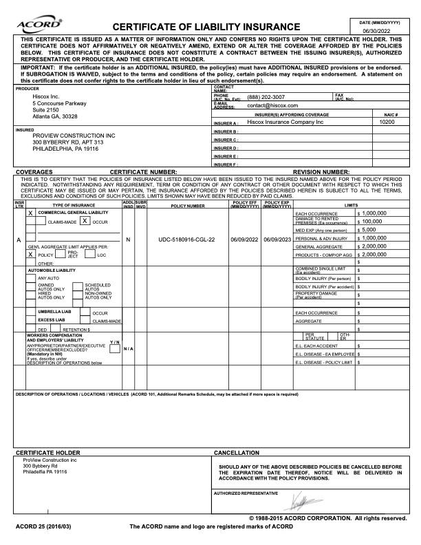 About Us - ProView Construction